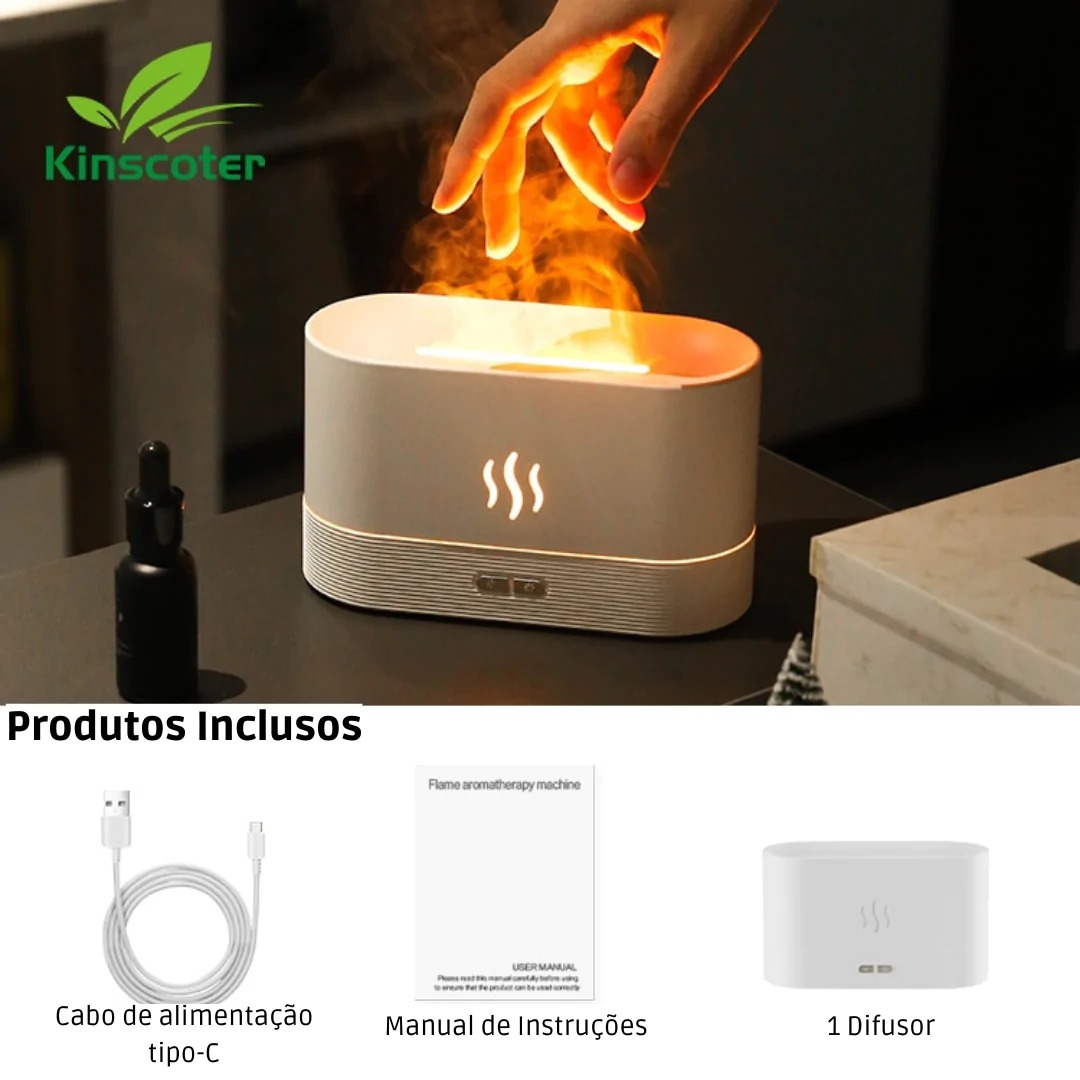Fogo Frio - Umidificador de ar e lançador de essência - Vida e Casa